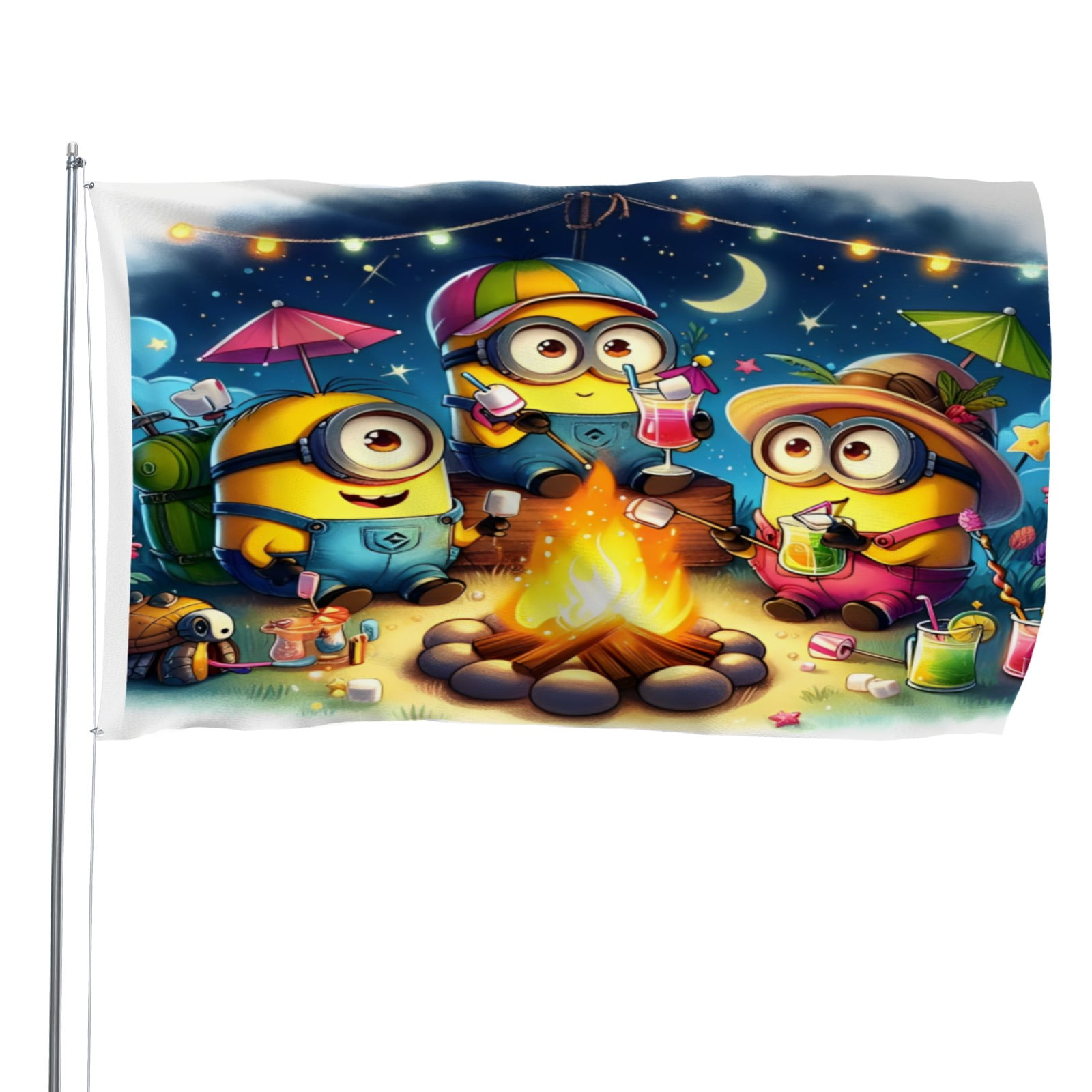 Minions flag perfect for outdoor decoration, can be hung indoors ...