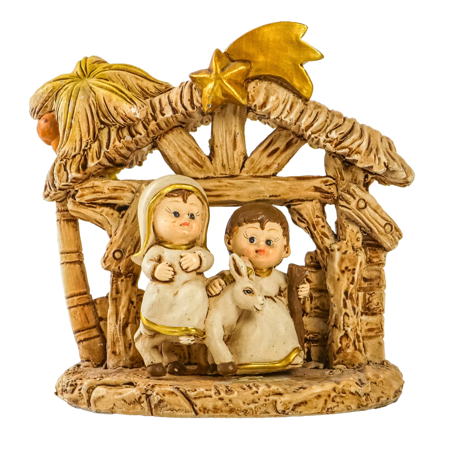 Minis Christmas Nativity Set Holy Family Resin Figurine Statue with ...