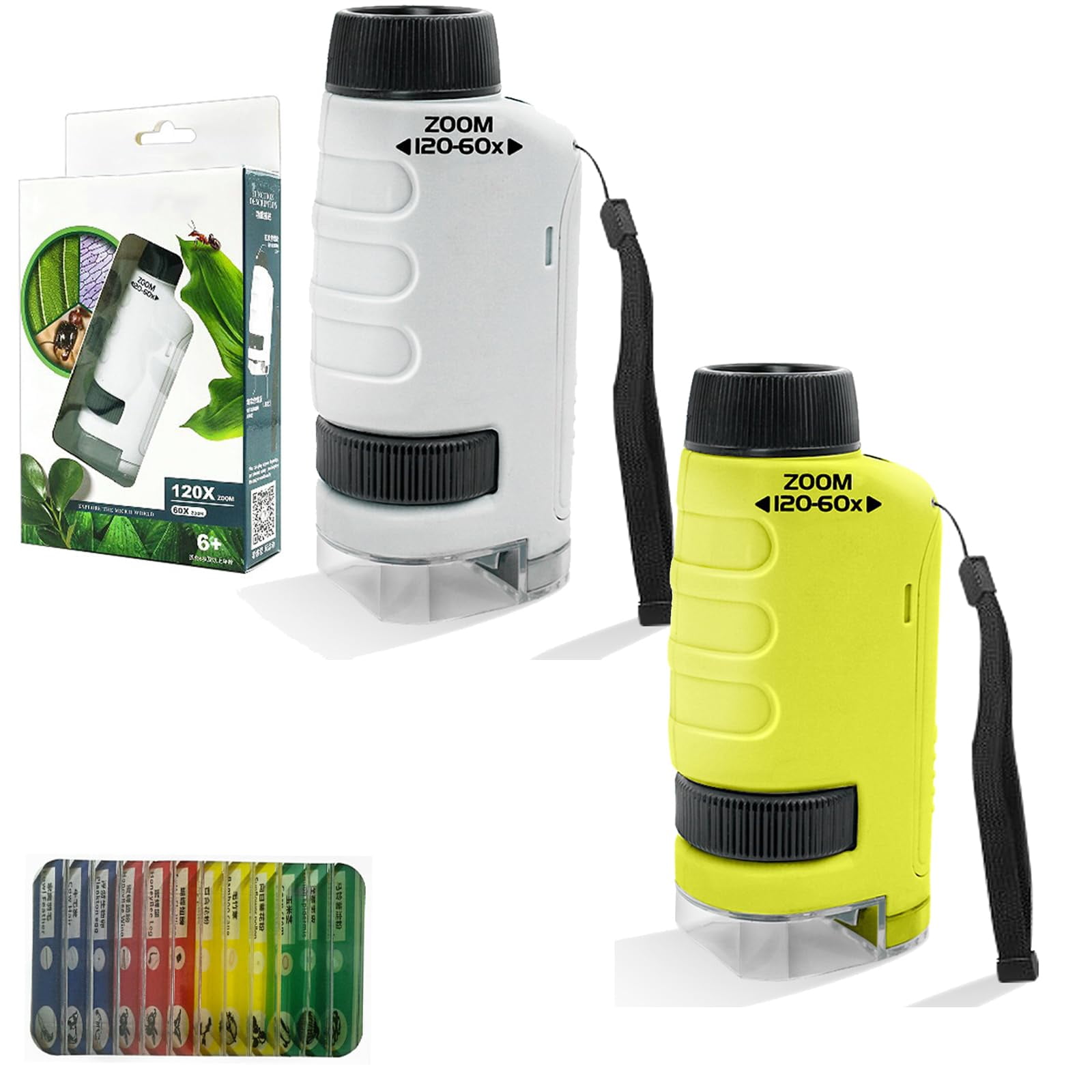 Miniscopes Kids,Microscope for Kids,Mini Scopes for Kids,60x-120x Led ...