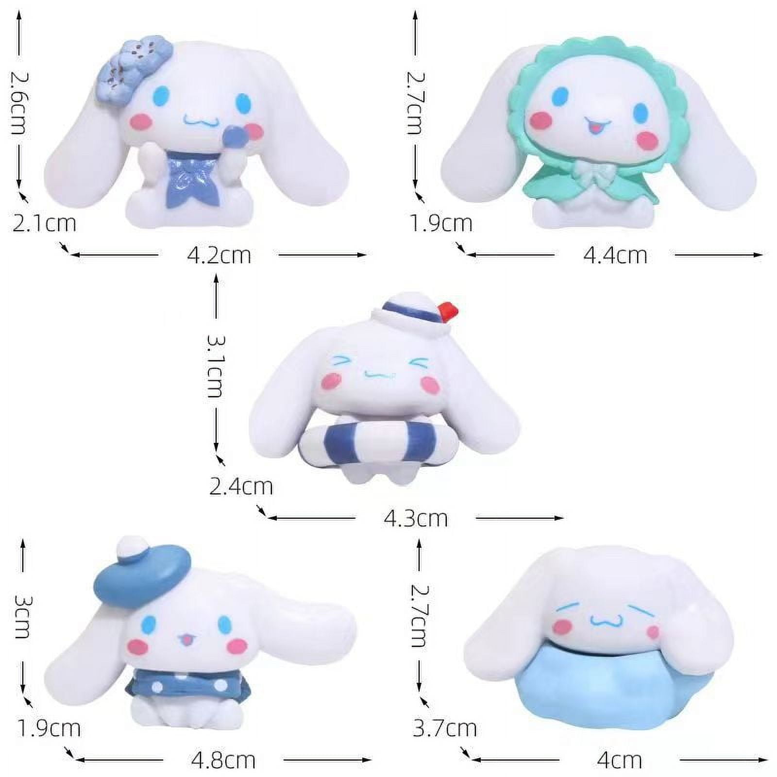 Miniso 5pcs/Set Sanrio Toys My Melody Kuromi Anime Figures Cinnamoroll ...