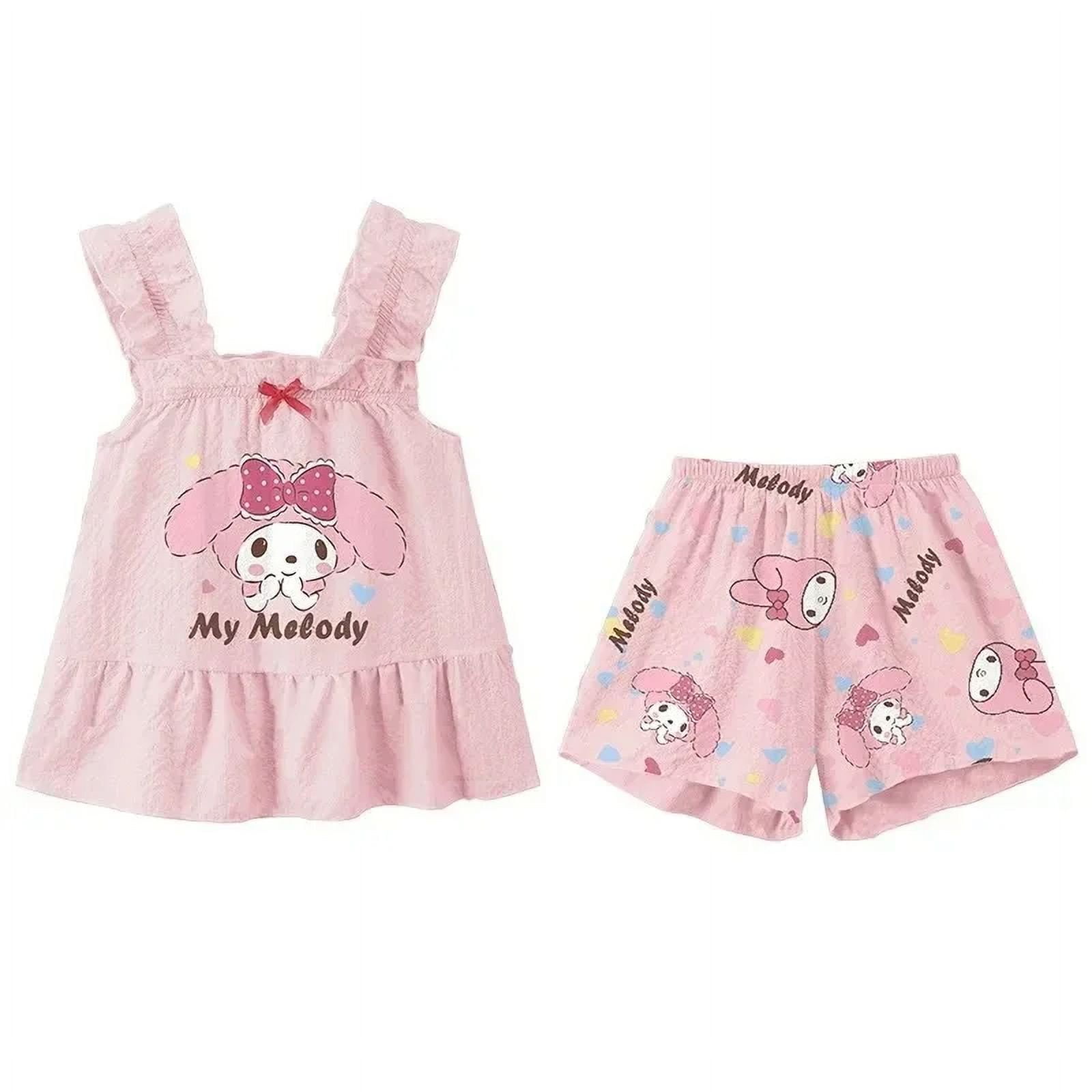 Miniso Anime Cinnamoroll Bow Pajamas Kawaii Cartoon Kuromi My Melody ...
