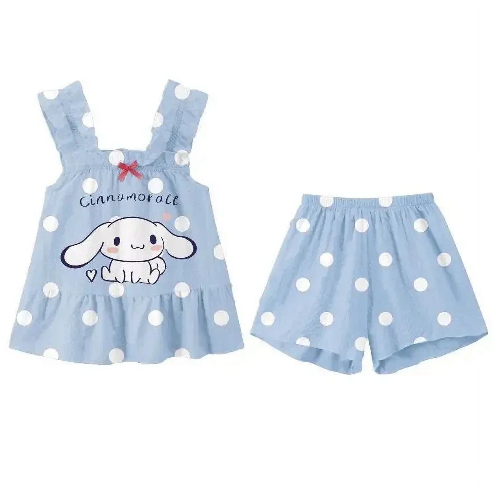 Miniso Anime Cinnamoroll Bow Pajamas Kawaii Cartoon Kuromi My Melody ...