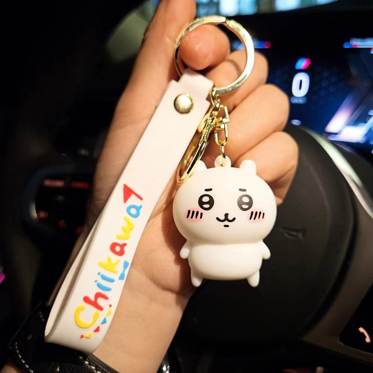 Miniso Chiikawa Plush Doll Key Chain Anime Cartoon Cute Hachiware Usagi ...