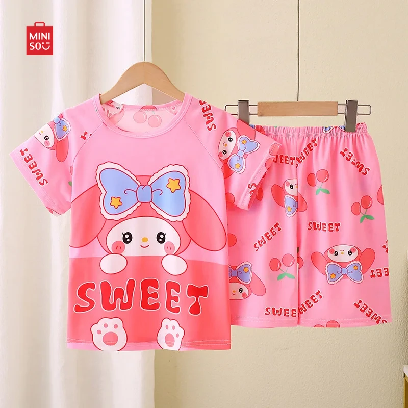 Miniso Cinnamoroll Kuromi My Melody Children's Pajamas 2024 Summer ...