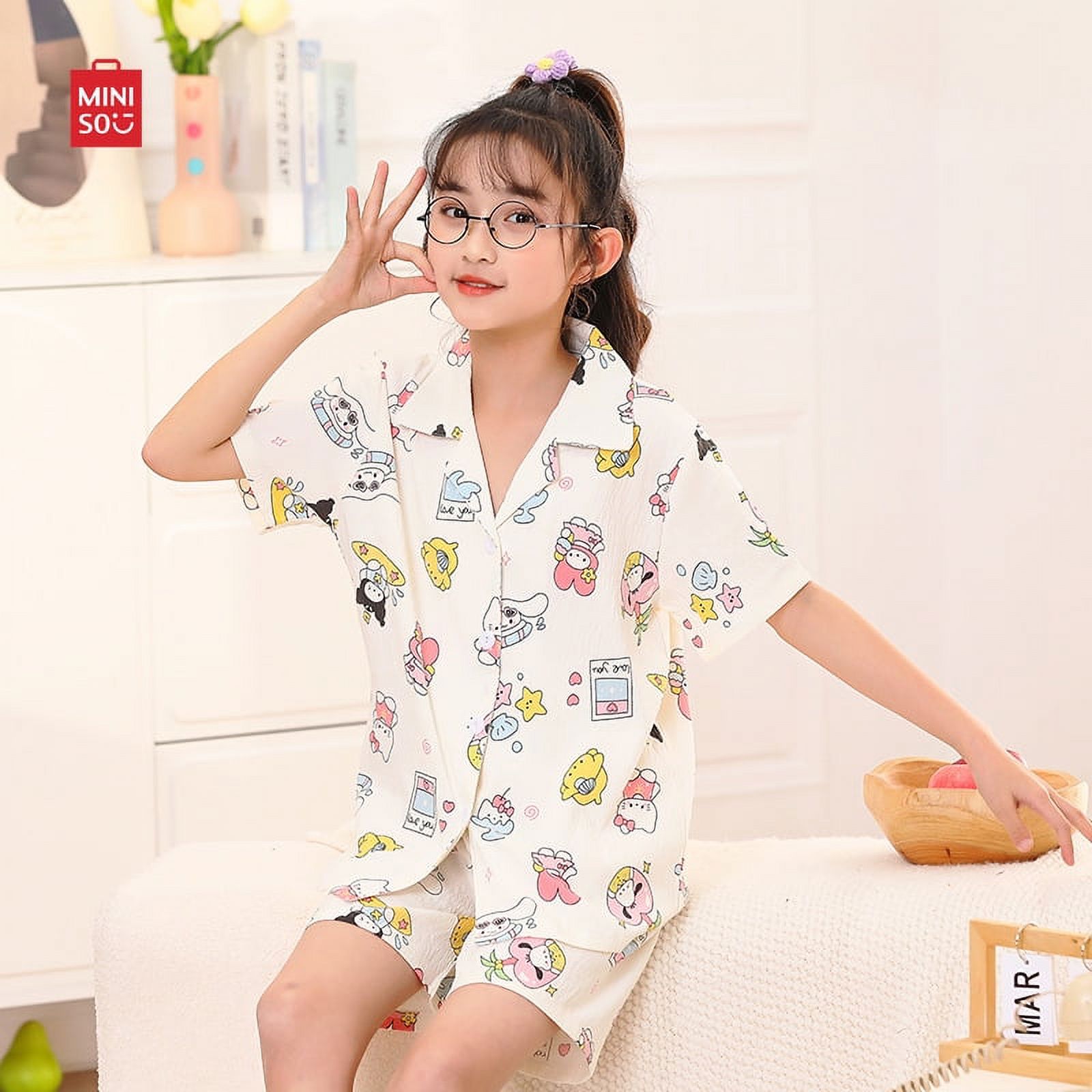 Miniso Cinnamoroll Kuromi My Melody Children‘s Pajamas Sets 2024 Summer ...