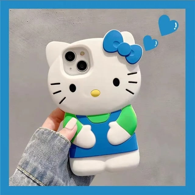 Miniso Cute Hello Kitty Mobile Phone Case With Apple Wavy Edge Is ...