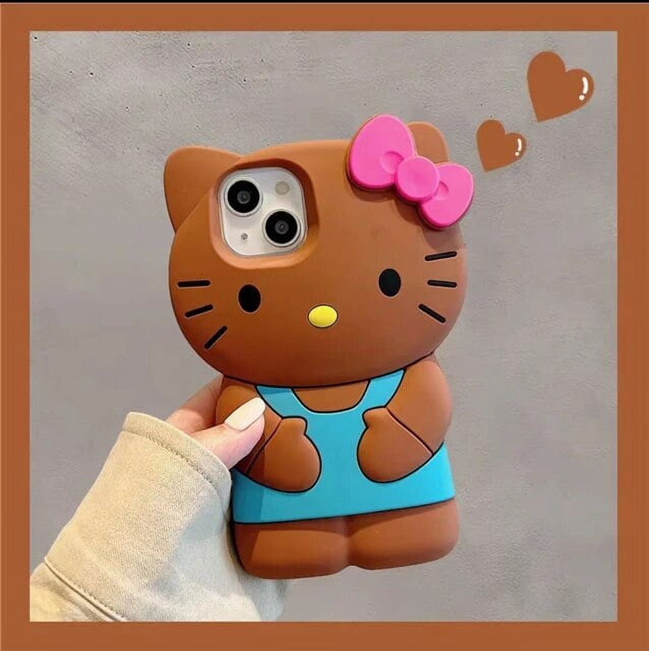 Miniso Cute Hello Kitty Mobile Phone Case With Apple Wavy Edge Is ...