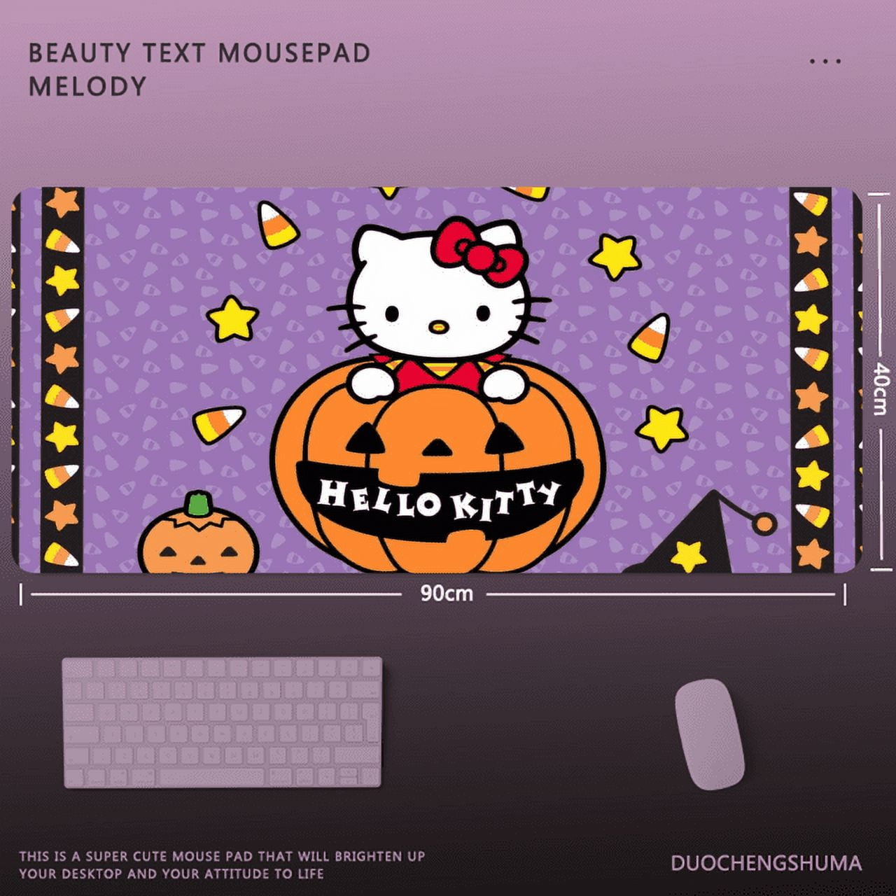 Miniso Hello Cat K-Kitty Mousepad Large Mat Gaming Mousepad Compute ...