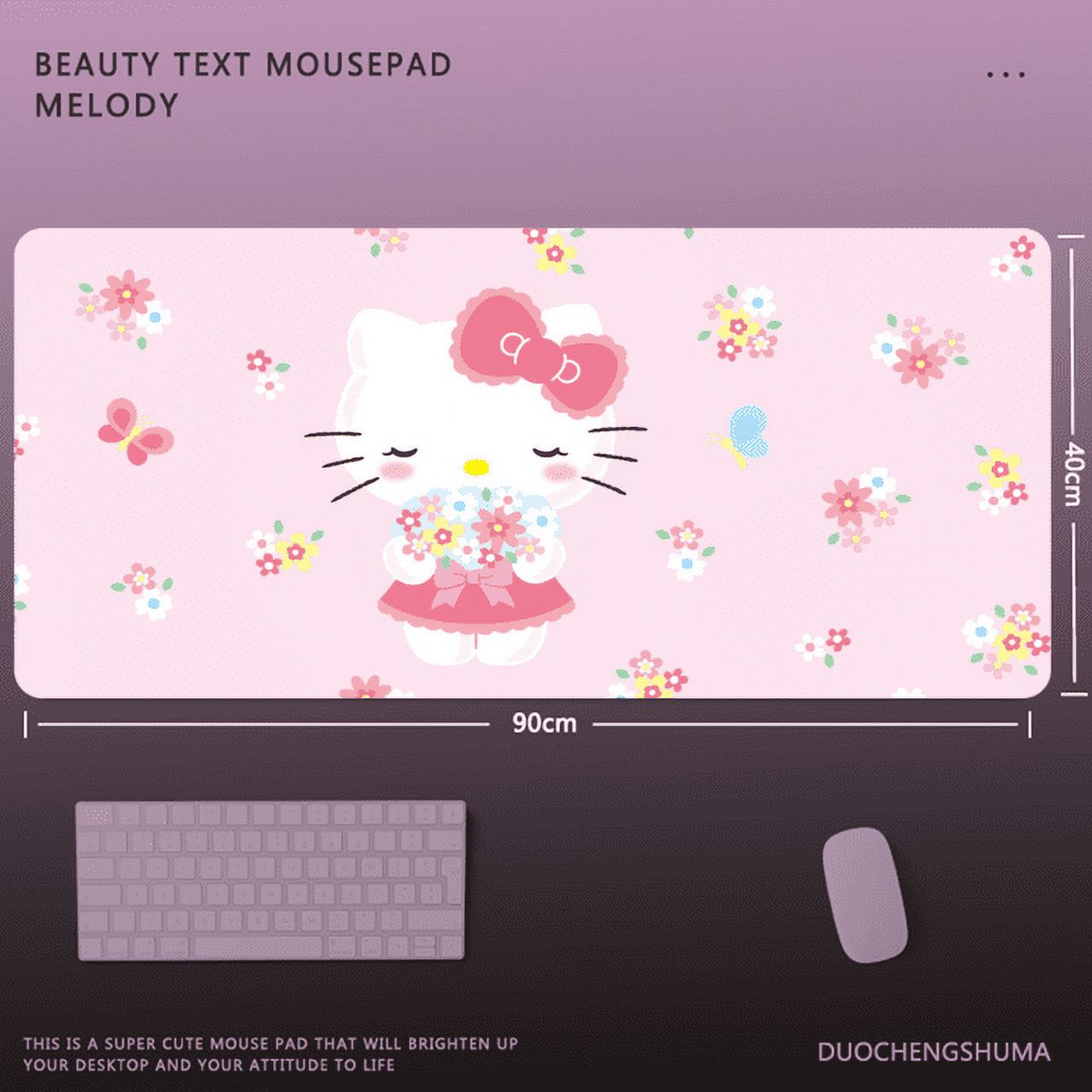 Miniso Hello Cat K-Kitty Mousepad Large Mat Gaming Mousepad Compute ...