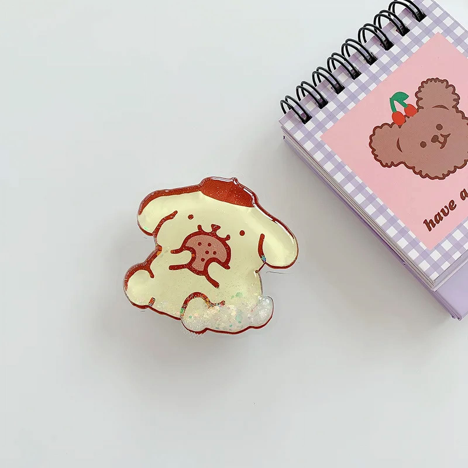 Miniso Hello Kitty Mobile Phone Holder Cute Kuromi Retractable Folding ...