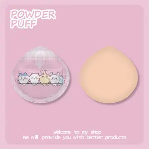 Miniso Kawaii Hachiware Cartoon Chiikawa Air Cushion Powder Puff Dry ...