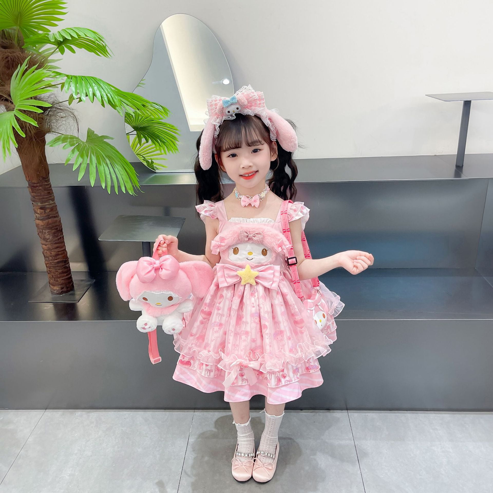 Miniso Kawaii My Melody Cinnamoroll Anime Children Dress Cartoon Lolita ...
