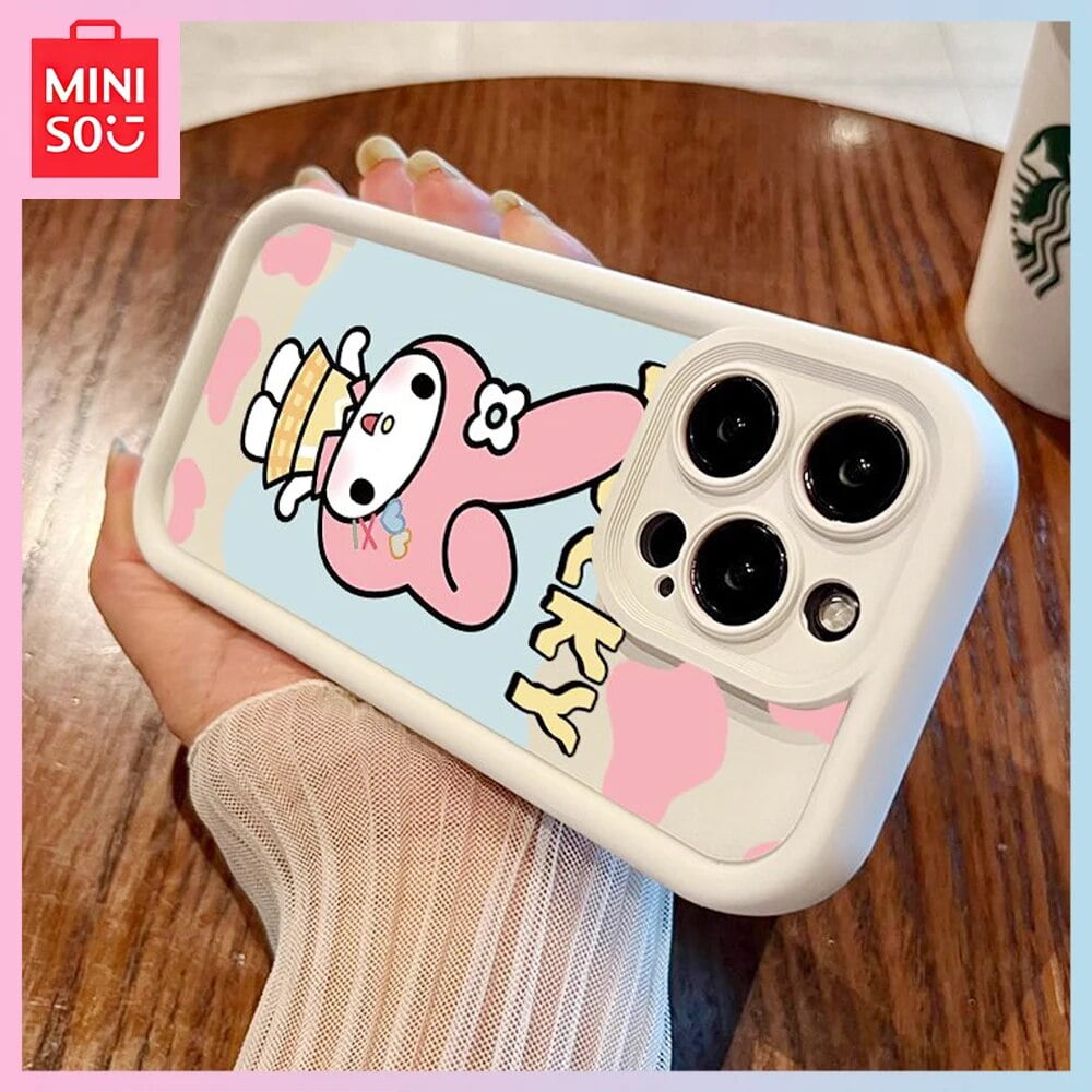 Miniso Kawaii Sanrio My Melody Cartoon Painted Iphone 15/14Promax Phone ...