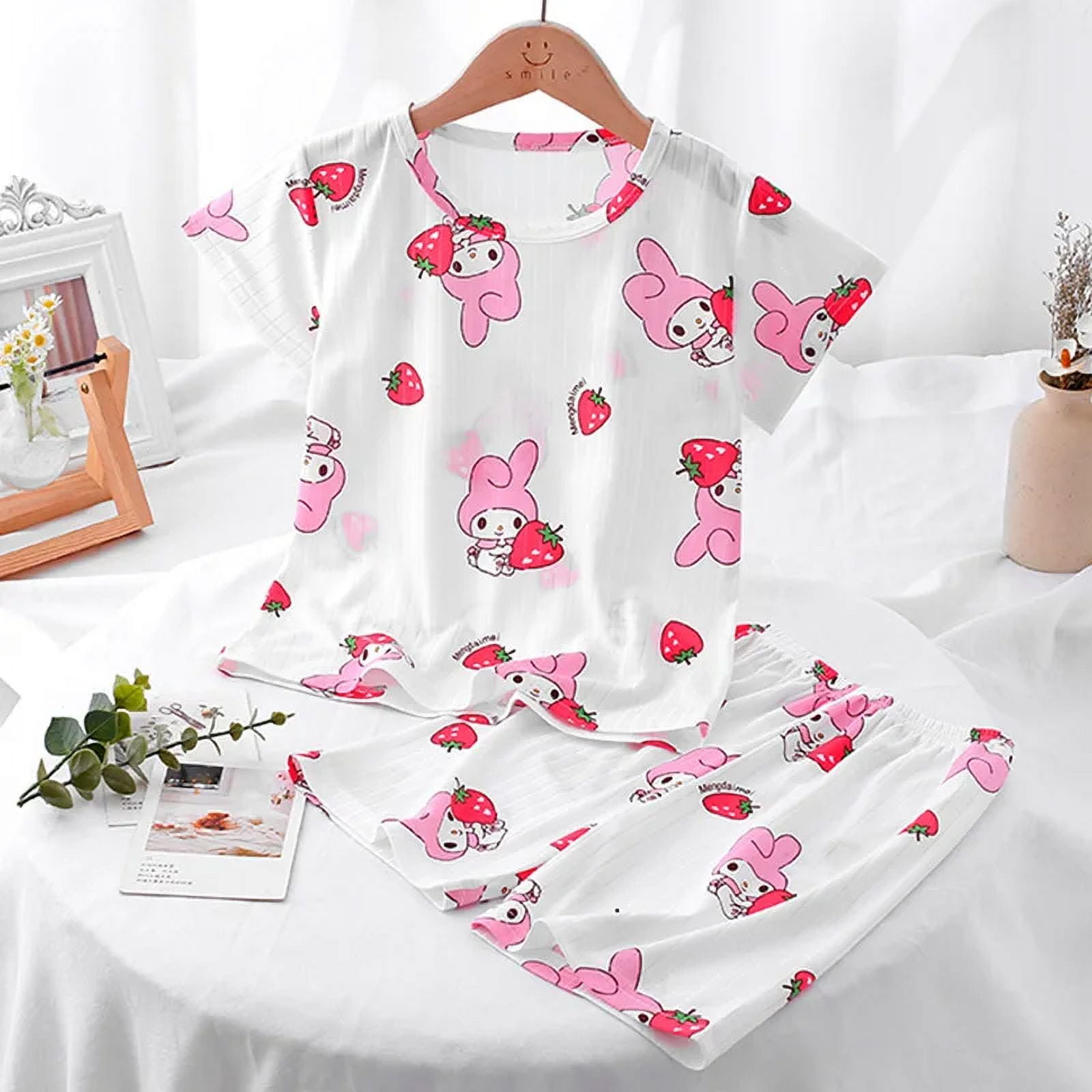 Miniso My Melody Summer Children's Cartoon Clothing Set Girls' Pajamas ...