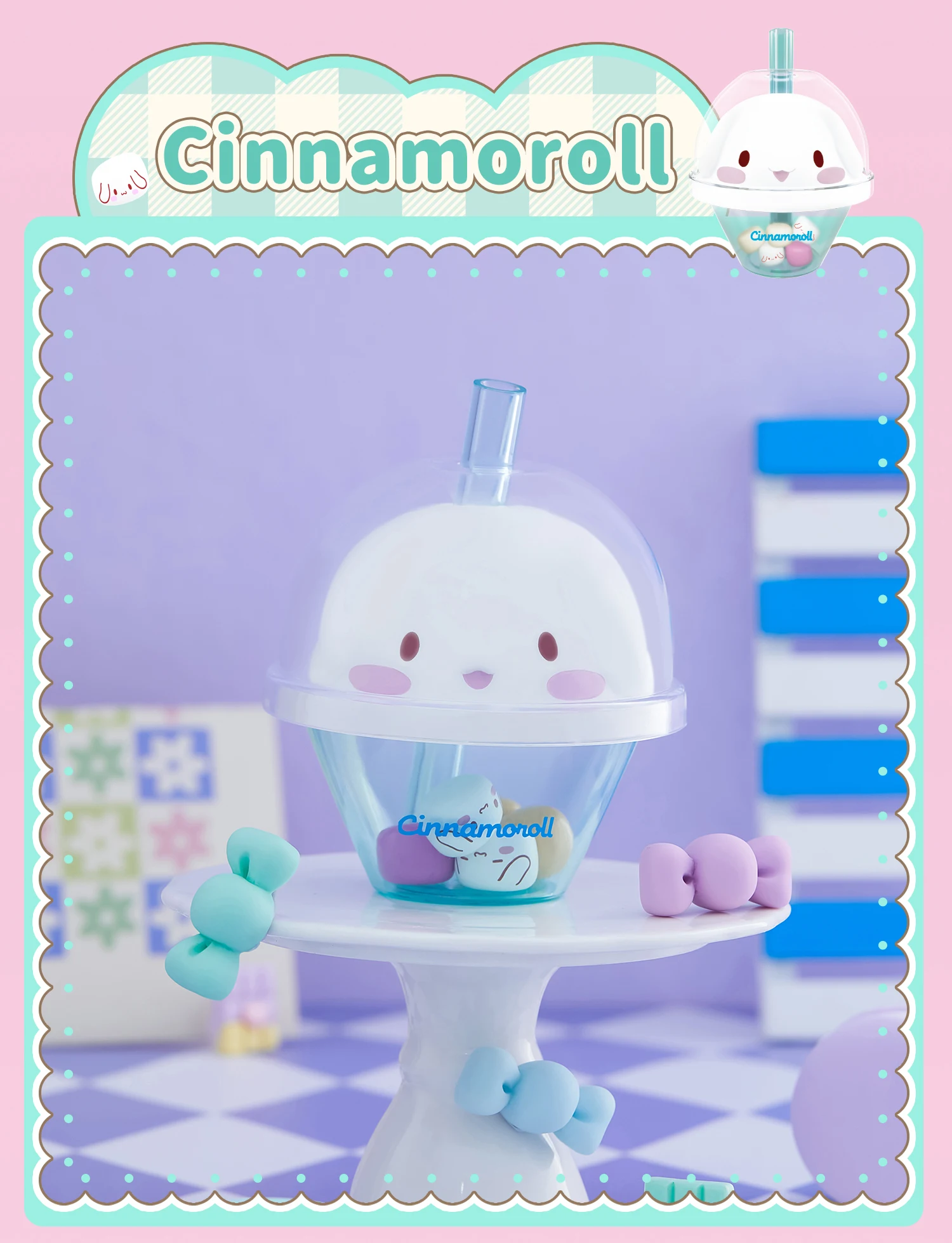 Miniso Sanrio Bubble Tea Blind Box Series Figure Kuromi My Melody ...