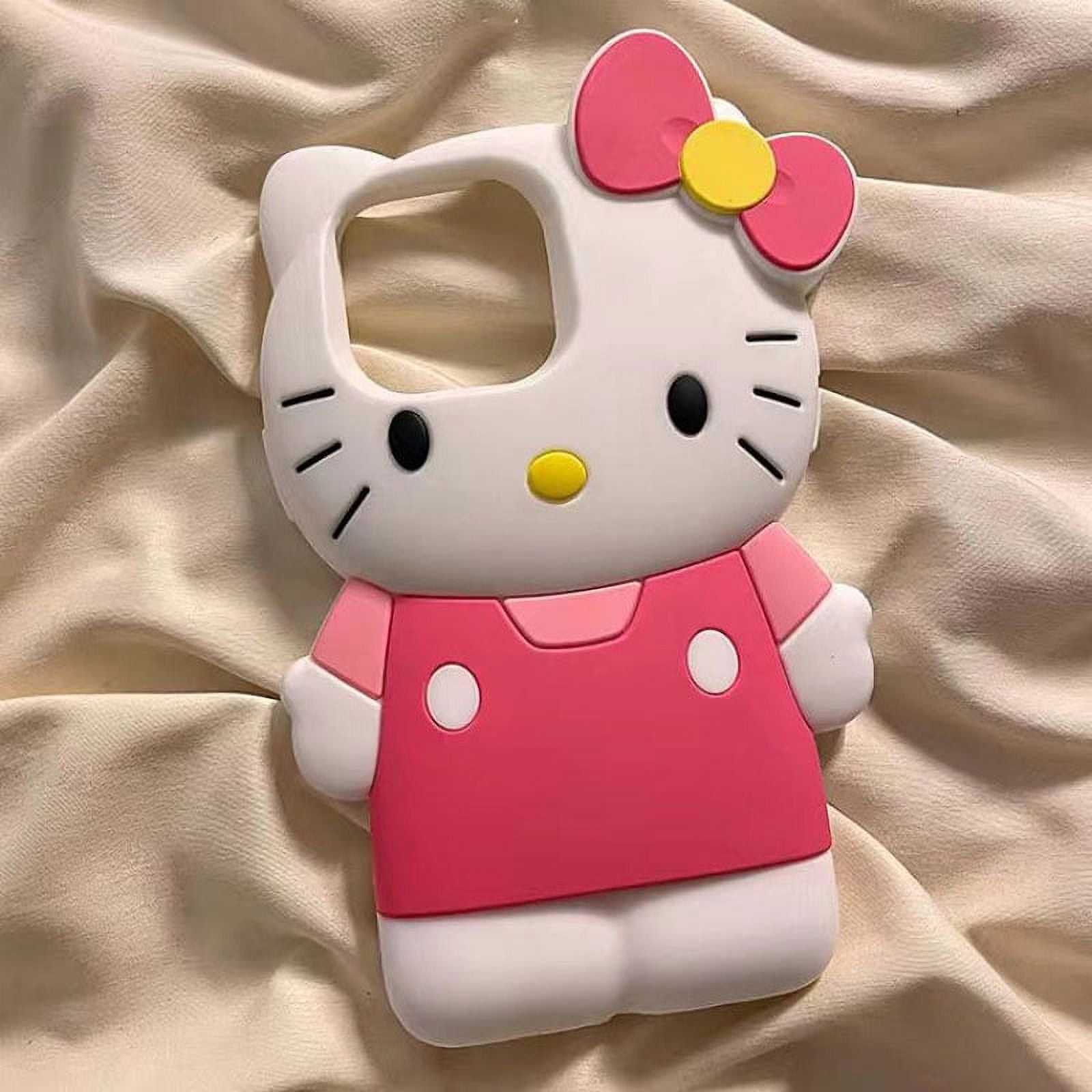 Miniso Sanrio Button Hello Kitty Girl Phone Case For iphone15 14 13PRO MAX 11 12 13 PRO XR 8 ...