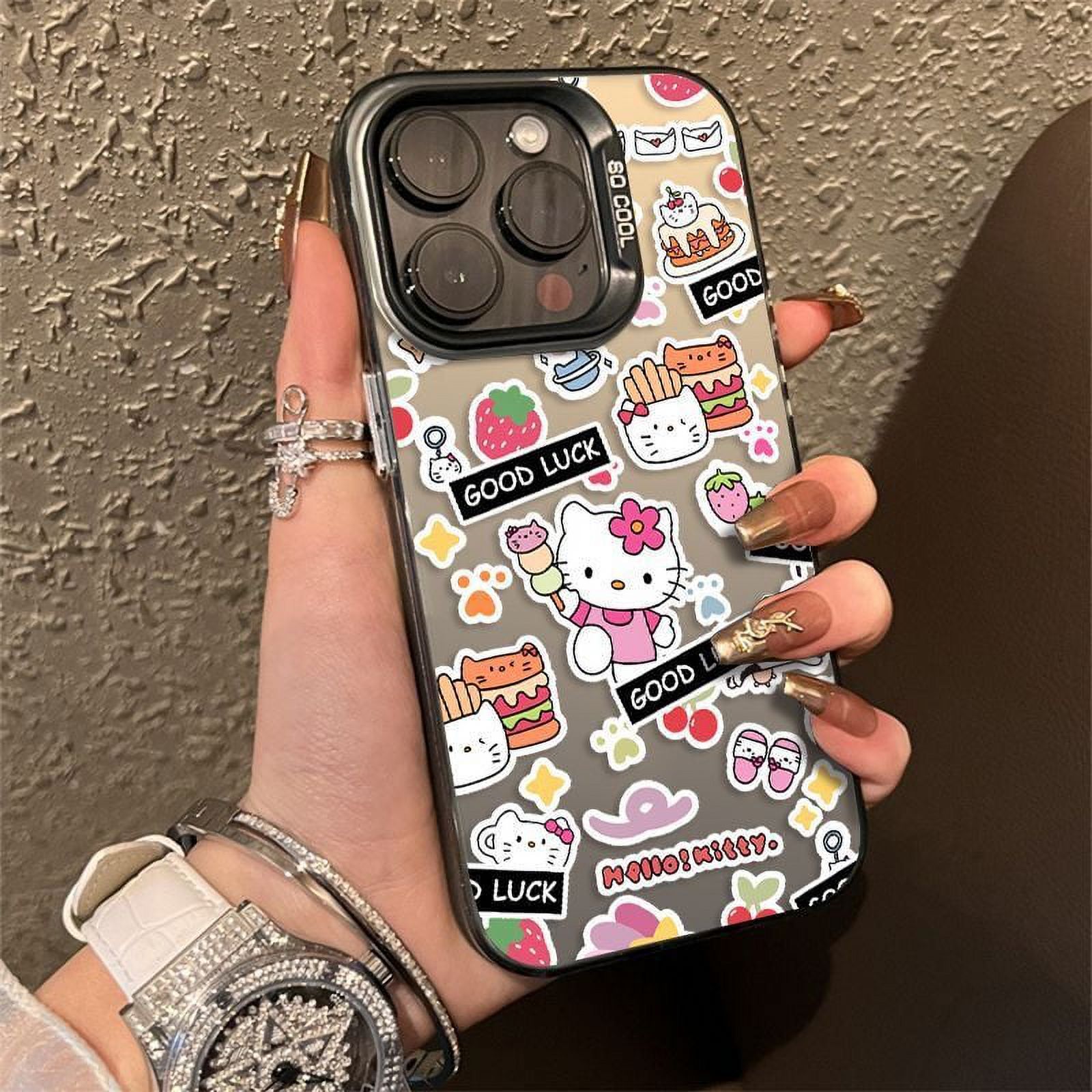 Miniso Sanrio Full Screen Hello Kitty Mirror Face Phone Case For ...