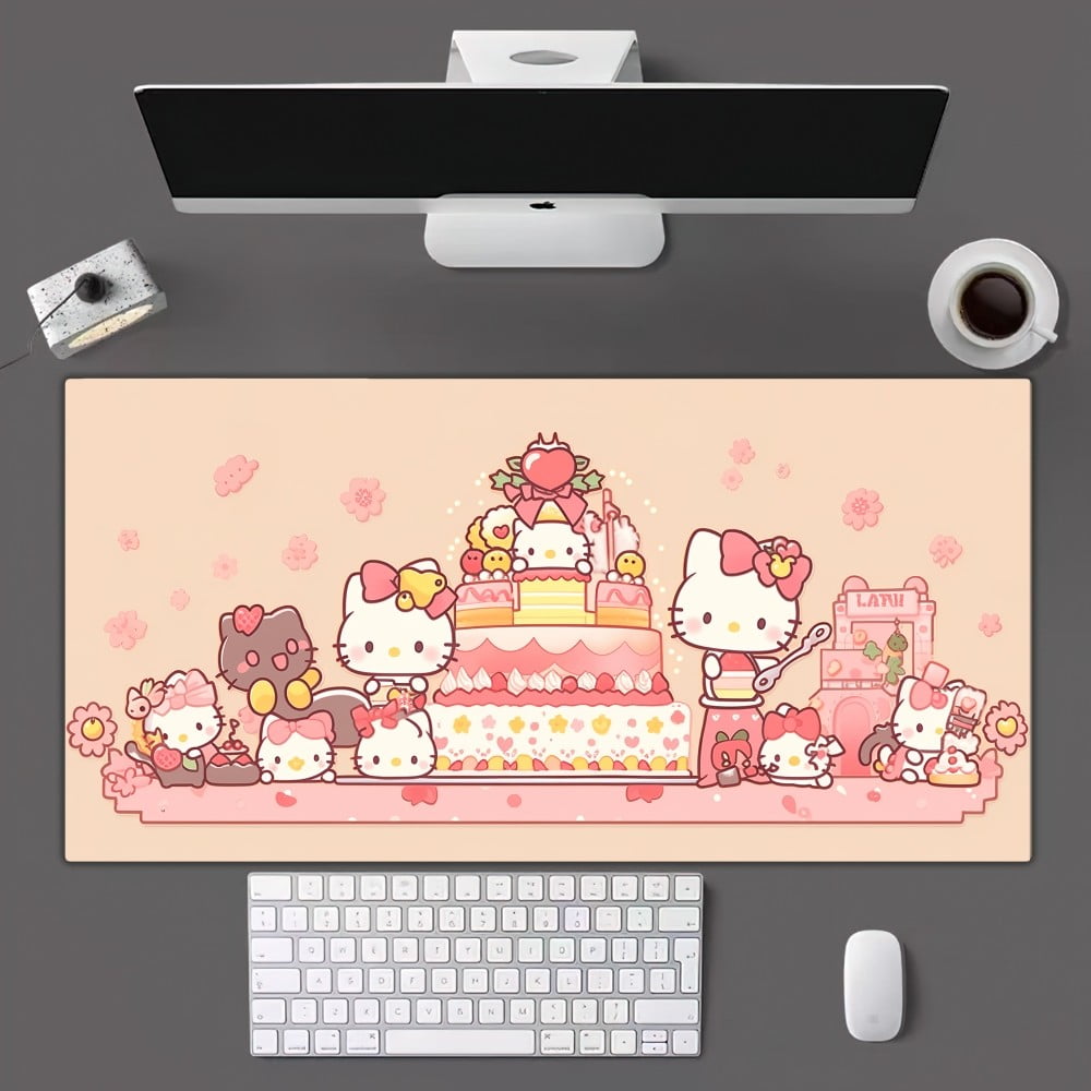 Miniso Sanrio Hello Kitty Mousepad Mousepad Gamer Mouse Pad Size For ...
