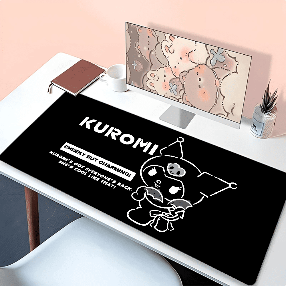 Miniso Sanrio Kawaii Cute Kuromi Mousepad Mouse Mat Desk Mat With Pad ...