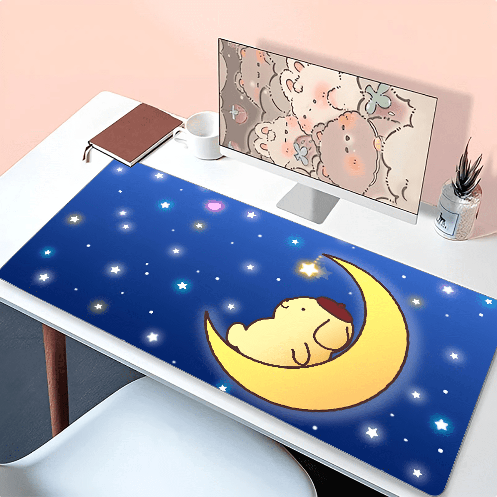 Miniso Sanrio Kawaii Cute Pompompurin Mousepad Mouse Mat Desk Mat With ...