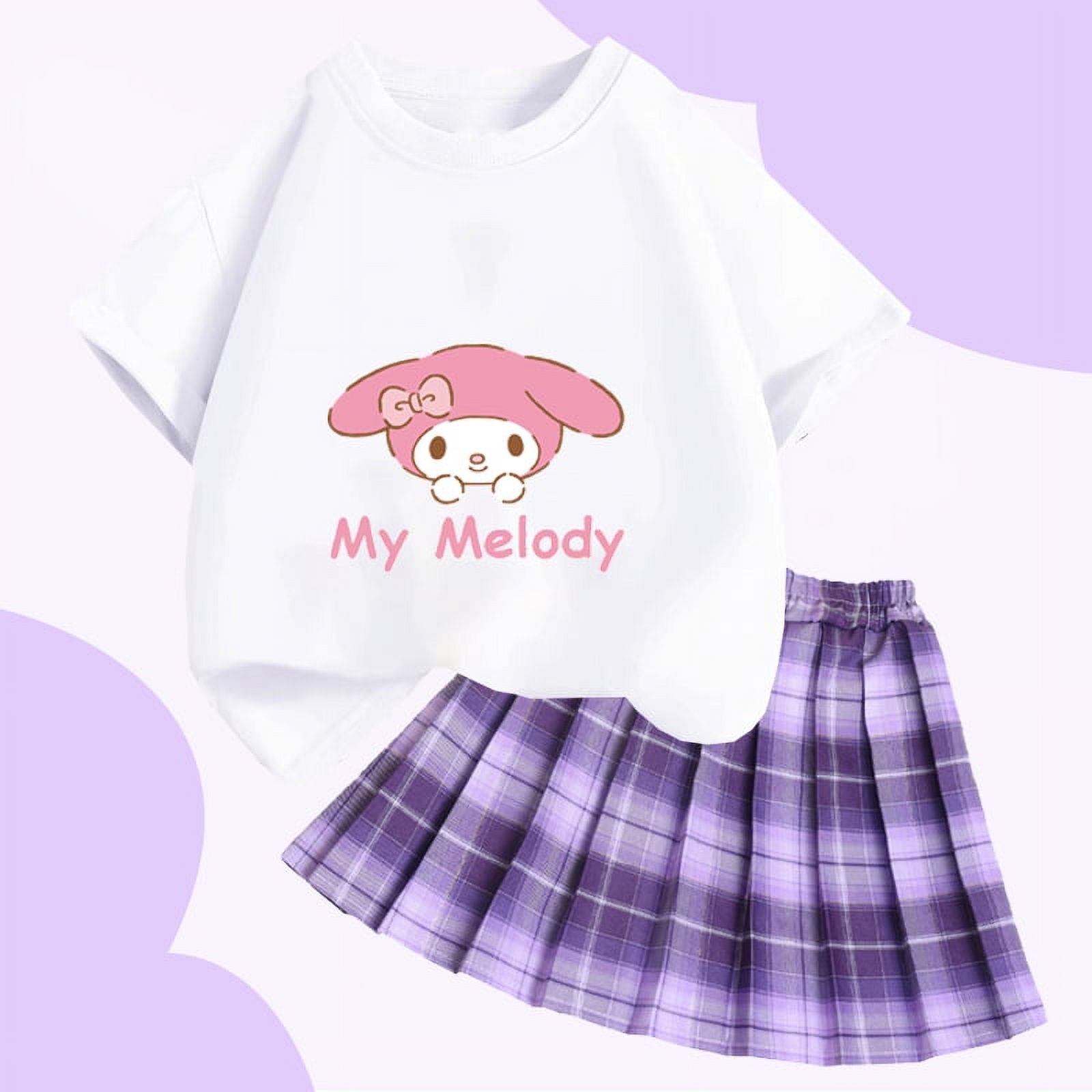 Miniso Sanrio Kuromi Cinnamoroll My Melody Kids Jk T-Shirt Set Cartoon ...
