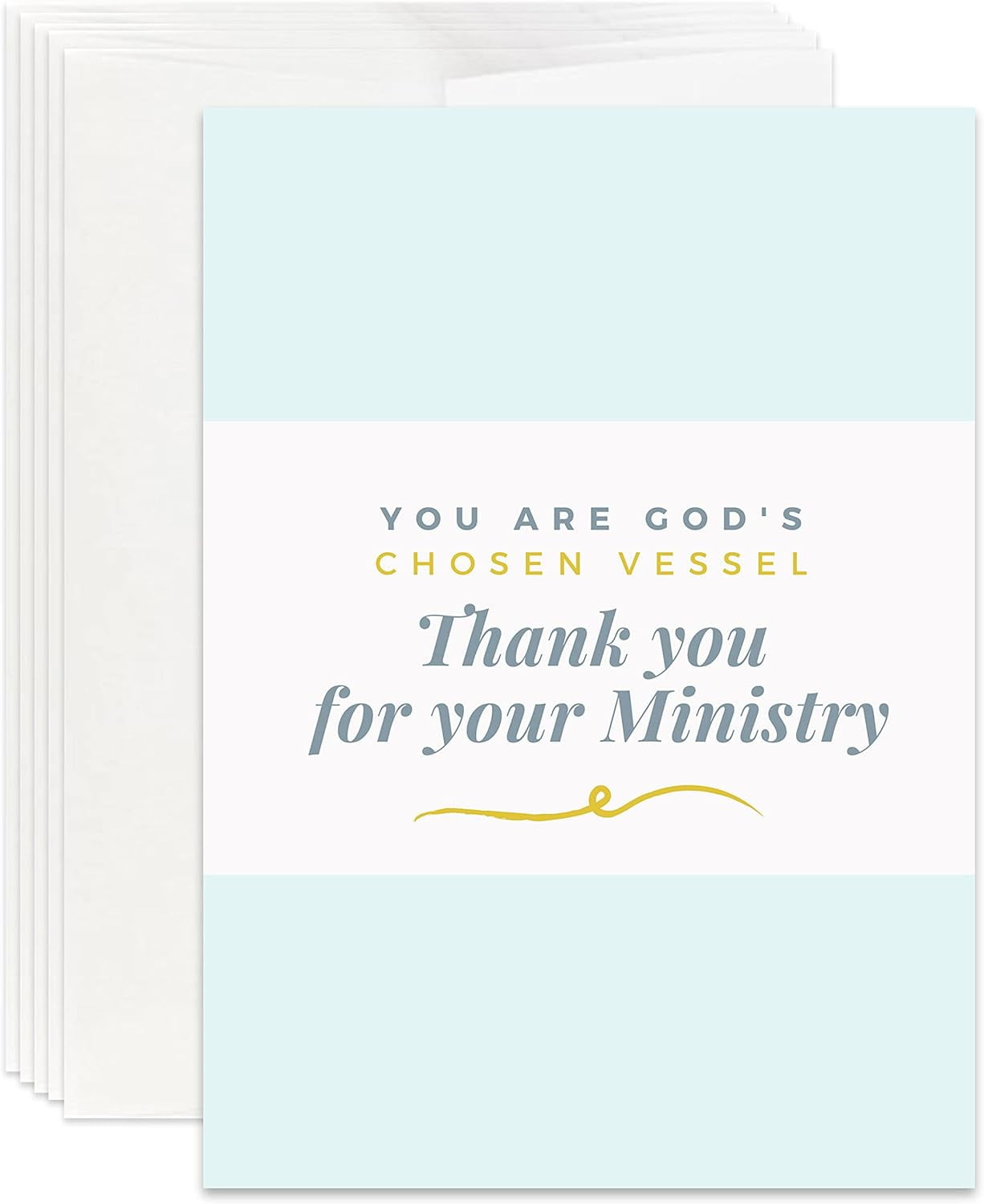 Ministry Appreciation Card 5x7Inch for Pastor, Minister, Church Staff ...