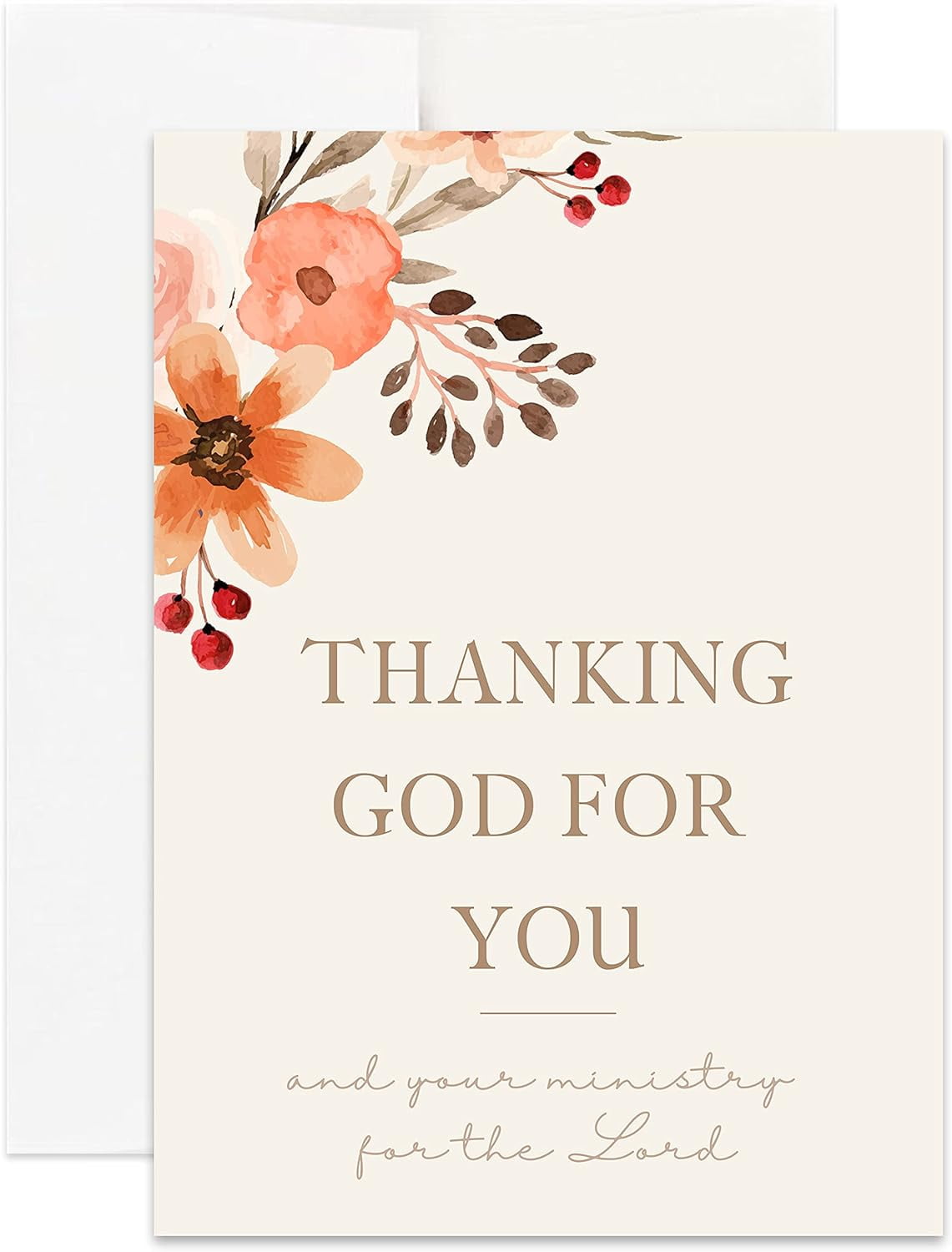 Ministry Appreciation Card | Thanking God for You (Single Card ...
