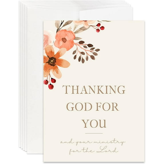 Ministry Appreciation Card for Pastor, Minister, Church Staff ...