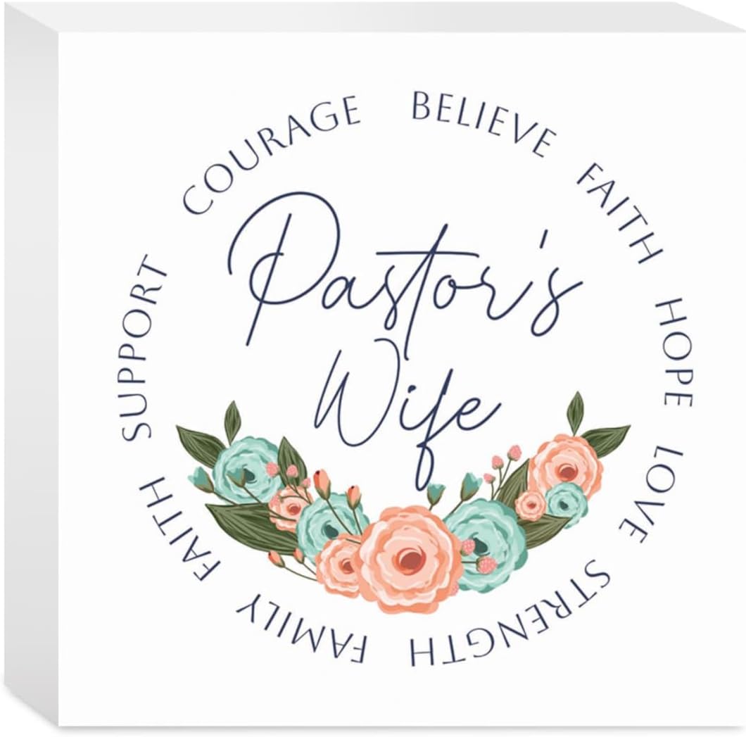 Ministry Appreciation Pastor's Wife, , Wood Block Sign, 5"x5 ...