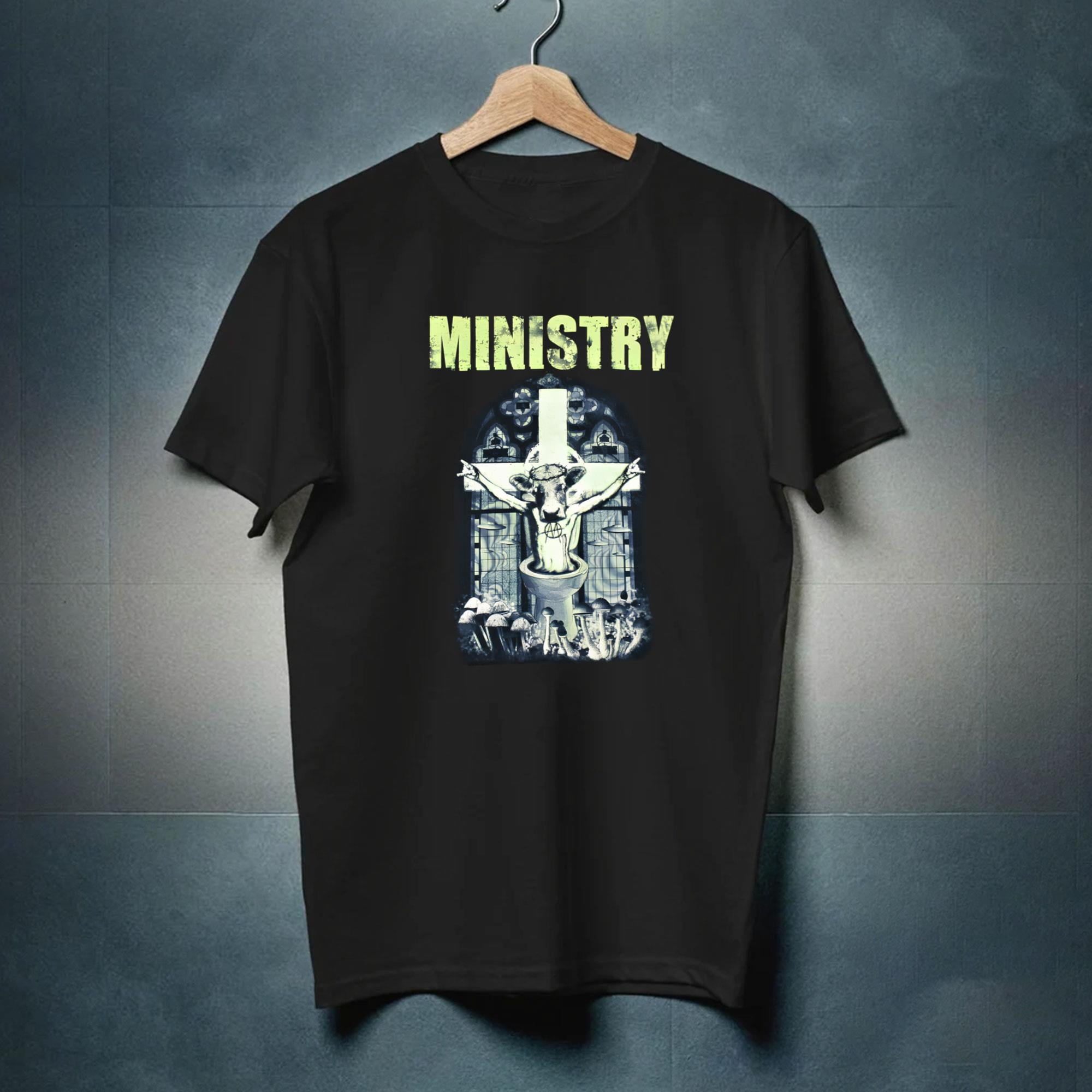 Ministry Band Album Tour Men T-shirt Black Unisex All Sizes RE59 ...