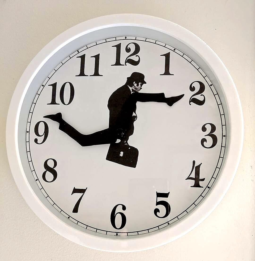 Ministry Of Silly Walk Clock - British Comedy Inspired Funny Clock for ...