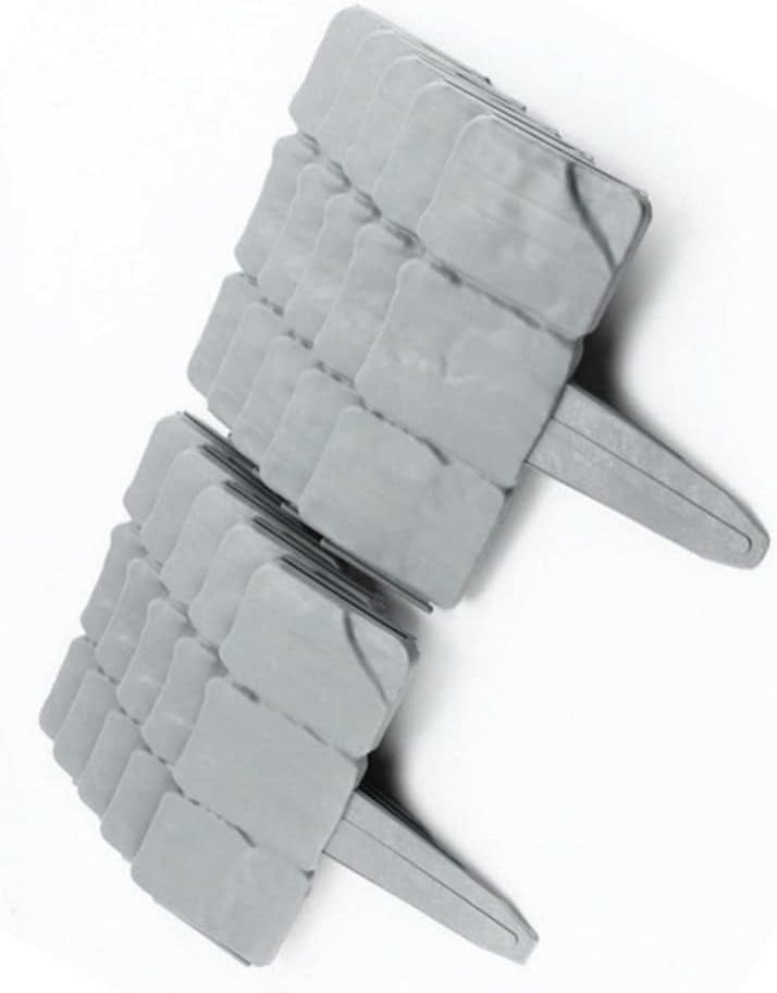 Ministry of Warehouse 40 Pieces DIY Border Edging Plastic Fence Stone ...