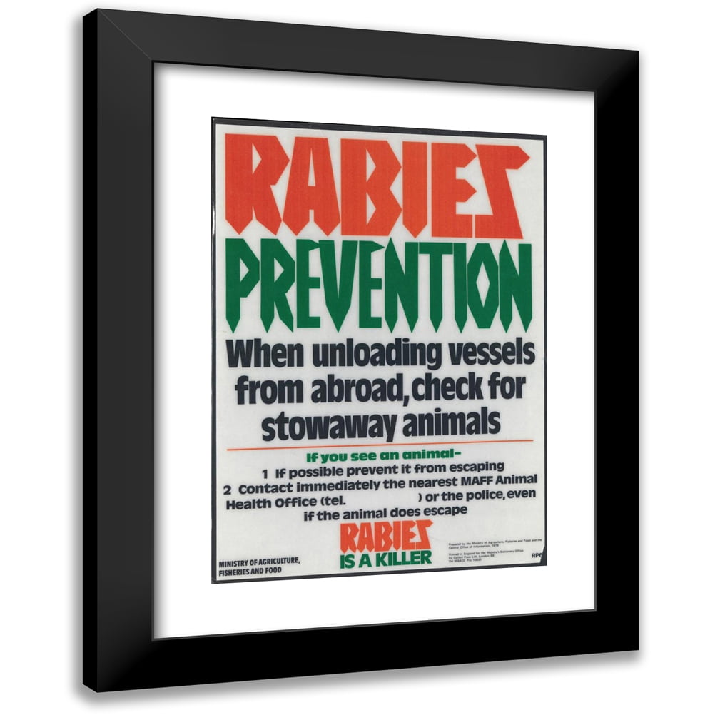 Ministry of Agriculture, Fisheries and Food 14x18 Black Modern Framed ...