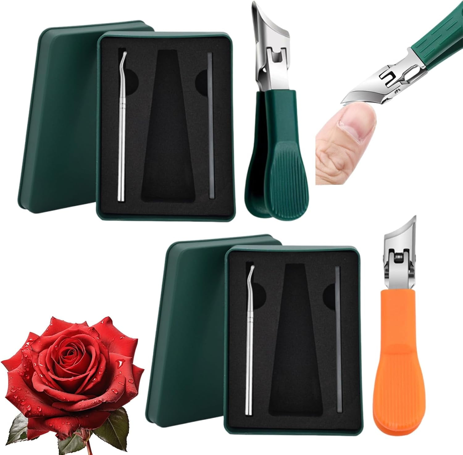 Minivana Nail Clippers 3-Piece Set - Eagle Beak Angled & Slanted ...