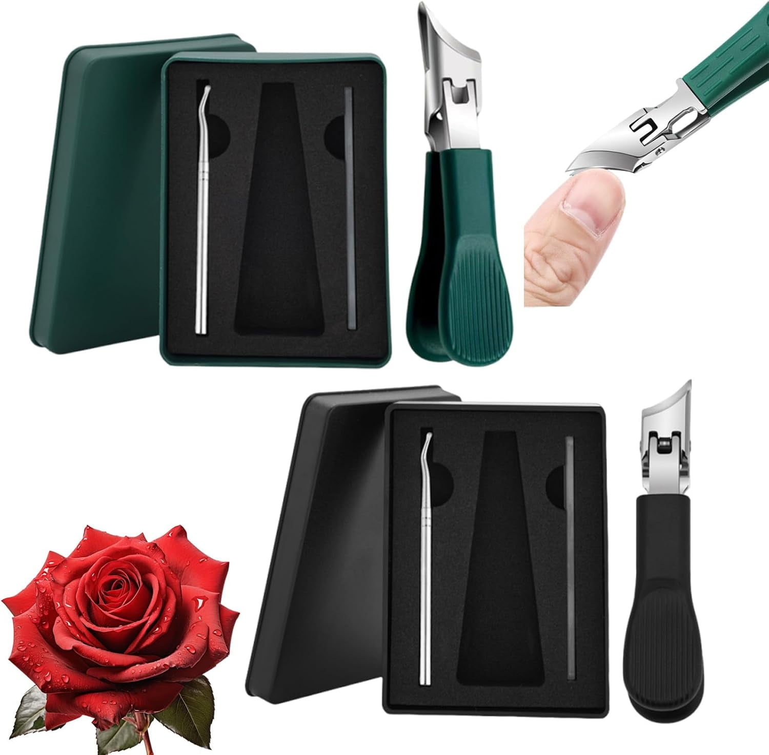 Minivana Nail Clippers, Eagle Beak Angled Nail Clippers 3-Piece Set ...