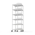 Miniyam 2100lbs Capacity Heavy Duty Adjustable Storage Rack with Wheels ...