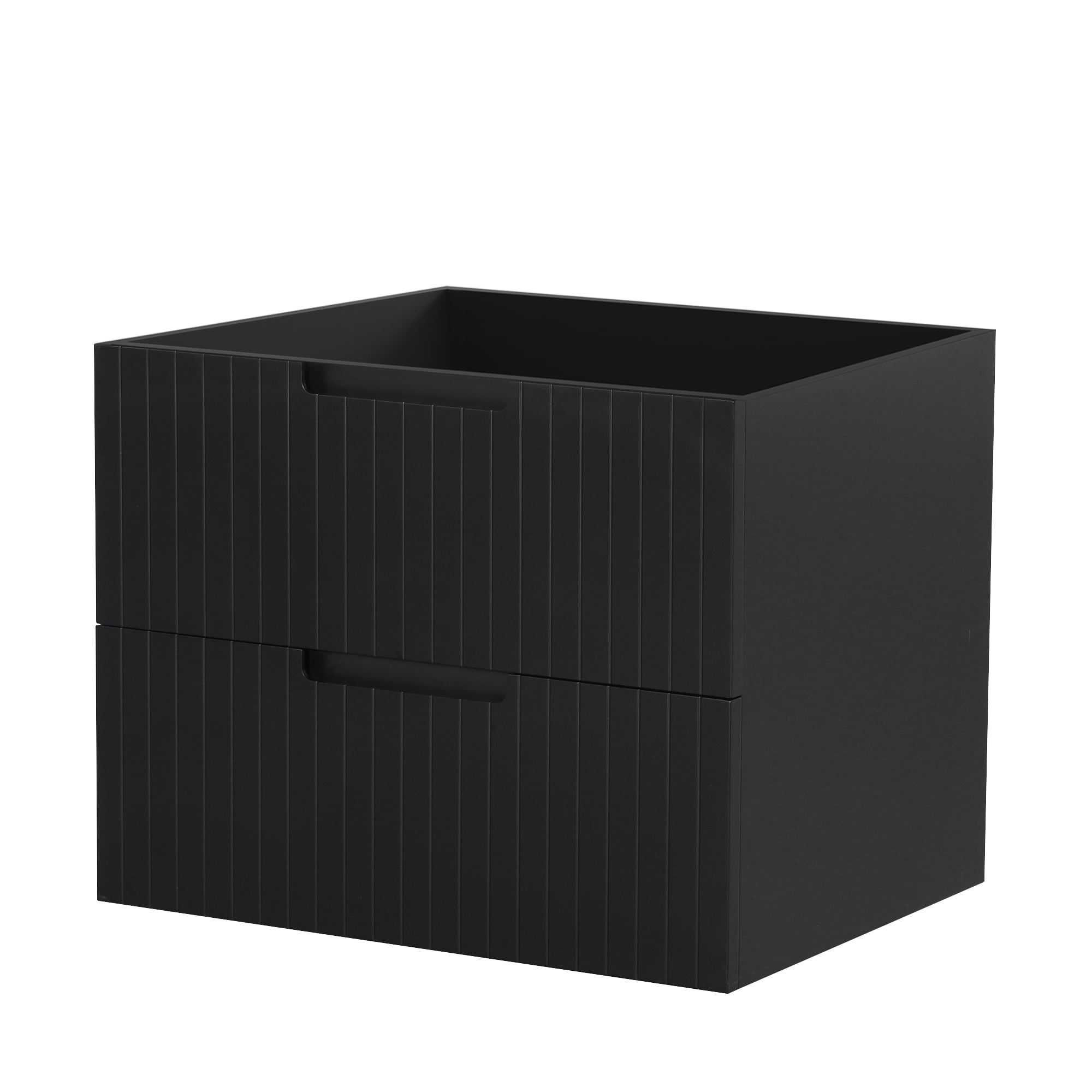 Miniyam 24" Wall Mounted Bathroom Vanity Base with Two Soft Close ...