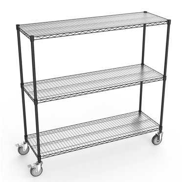 ZenSports 3-Tier Adjustable Storage Shelving Unit 220lbs Steel ...