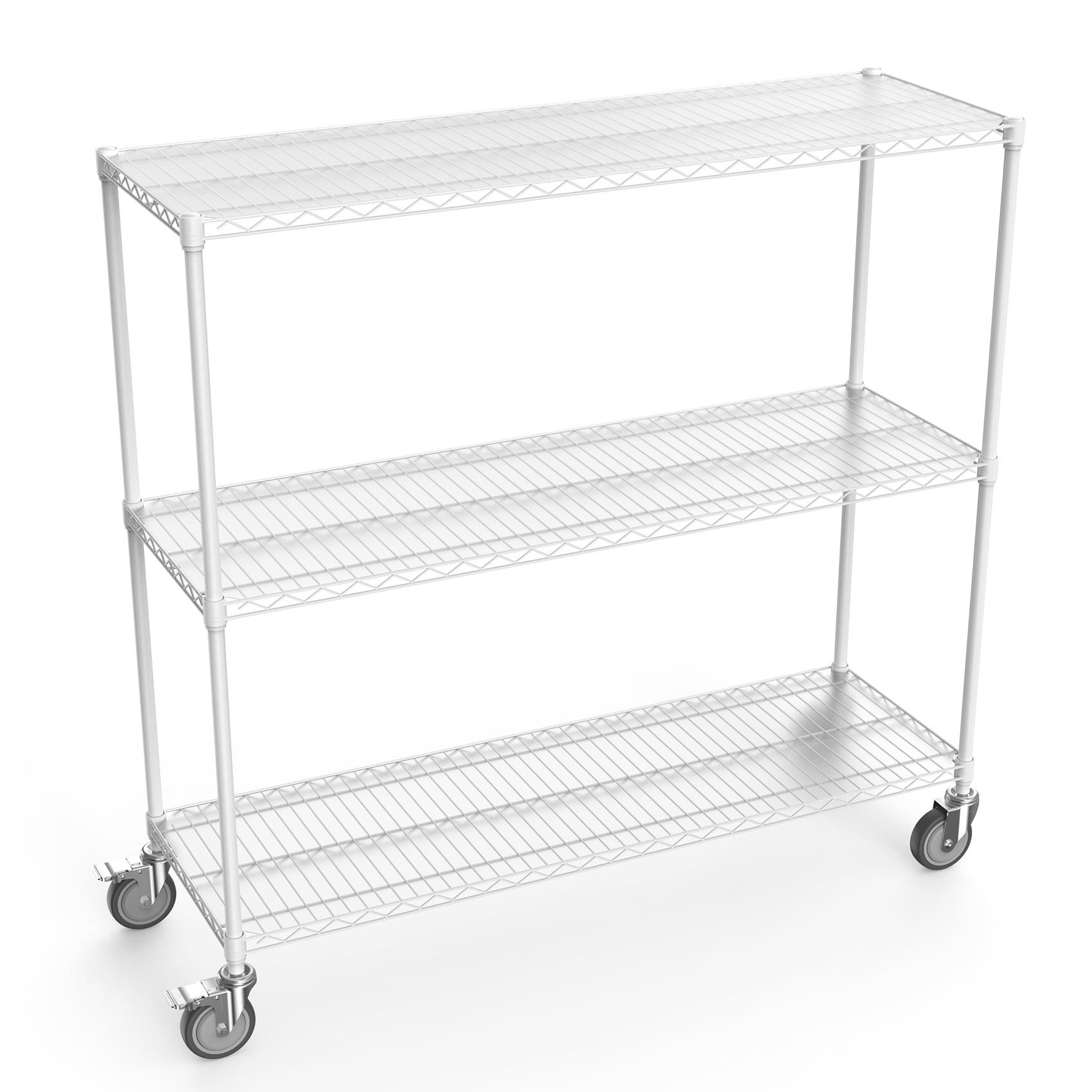Miniyam 3 Tier Heavy Duty Adjustable Storage Wire Shelving, 3000lbs ...