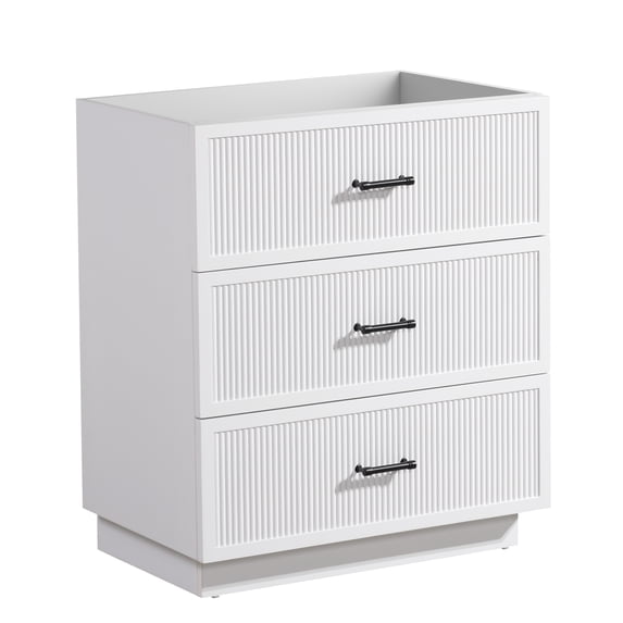Miniyam 30" Floating Bathroom Vanity Base with Soft-Closing Drawers ...