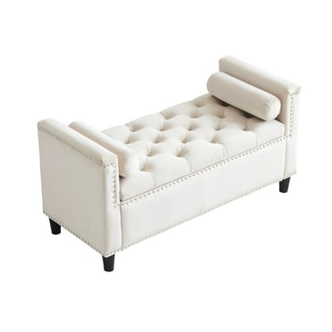 HomePop Rimo Velvet Storage Bench, Multiple Colors - Walmart.com