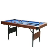 Miniyam 5.5ft Folding Pool Table, Portable Billiards Game Table with ...