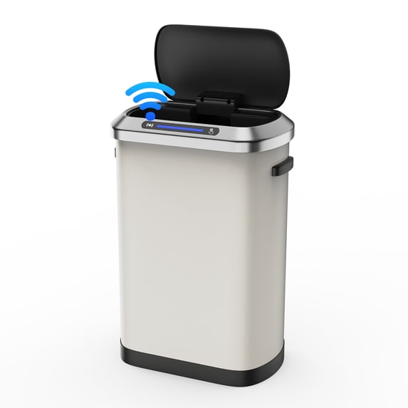 Miniyam 50L/13Gal Automatic Trash Can - Stainless Steel Lid - Walmart.com