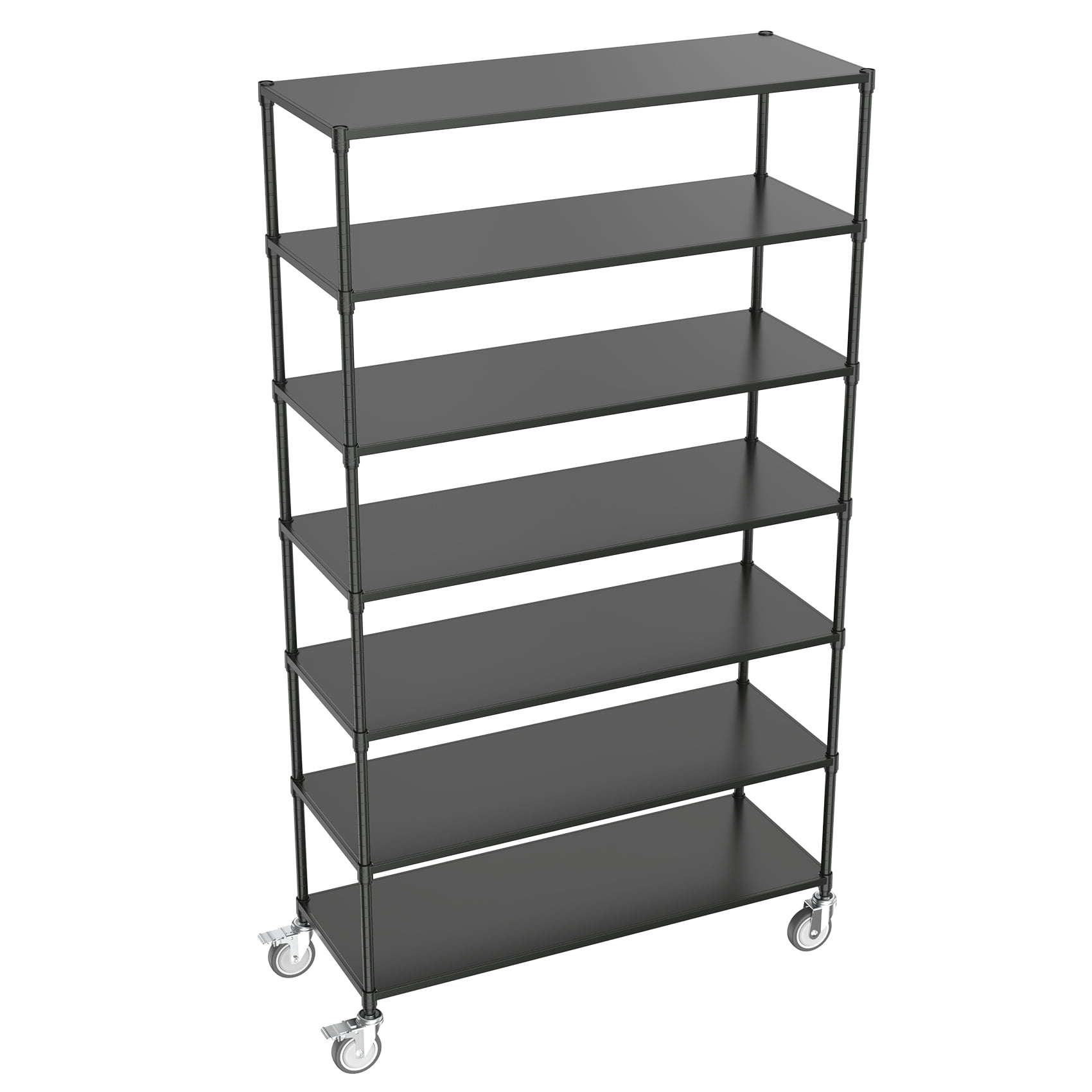 Miniyam 7 Tier 2800lbs Capacity Metal Shelf Shelving Unit, Heavy Duty ...