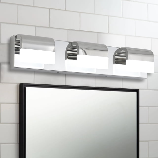 Miniyam Bathroom LED Vanity Light Fixtures, 3-Light Acrylic Bathroom ...