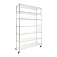 Miniyam NSF 7 Tier Wire Shelving Unit, 2450lbs Heavy Duty Storage Rack ...