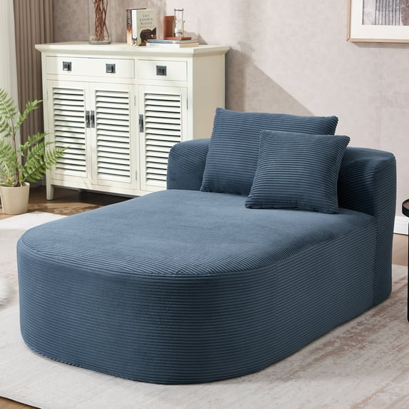Miniyam Oversized Chaise Lounge Chair with Deep Seat, 46" Extra Wide ...
