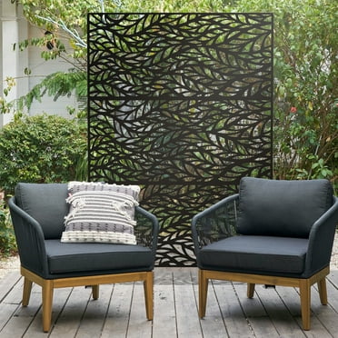 Metal Privacy Screen, Laser Cut Decorative Steel Privacy Panel Metal ...