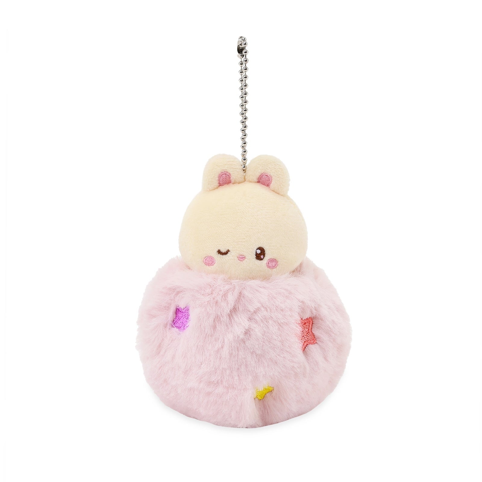 Miniz by Anirollz Bunniroll Fluffy Ball Plush Keychain – Cute Bunny ...