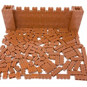 IMEX 2x4 Stud Interlocking Bricks, Translucent Green, 100 Pack ...